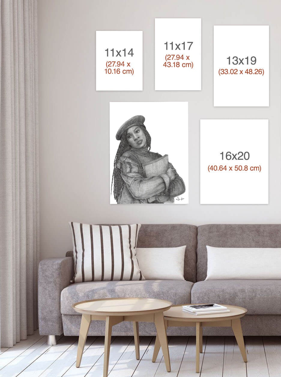 poster size chart comparison